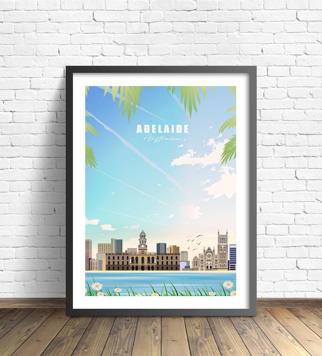 Adelaide Travel Poster , Australia Print - Etsy