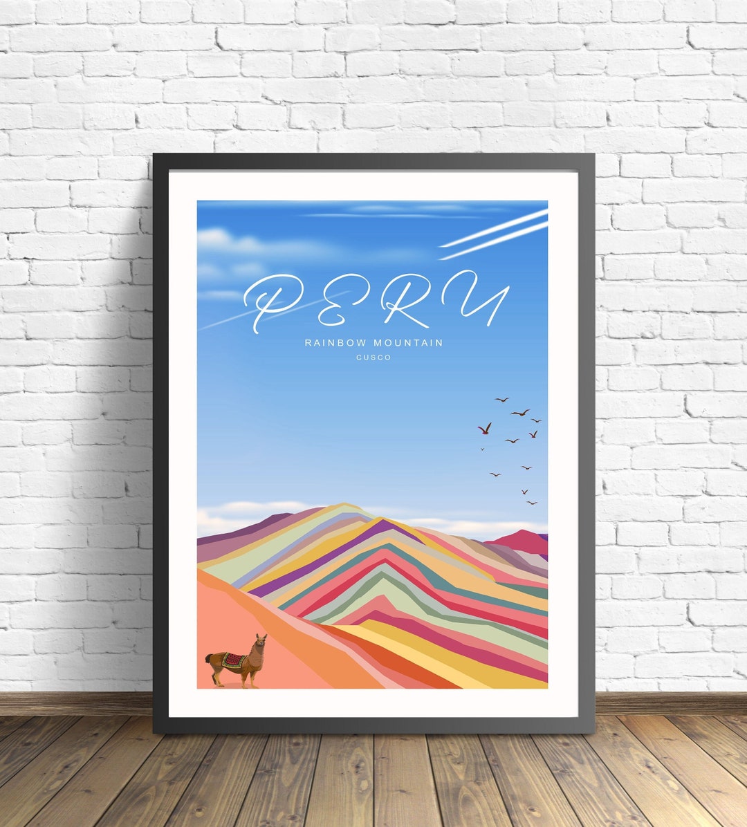 Peru Print , Rainbow Mountain Poster , Cusco Poster - Etsy