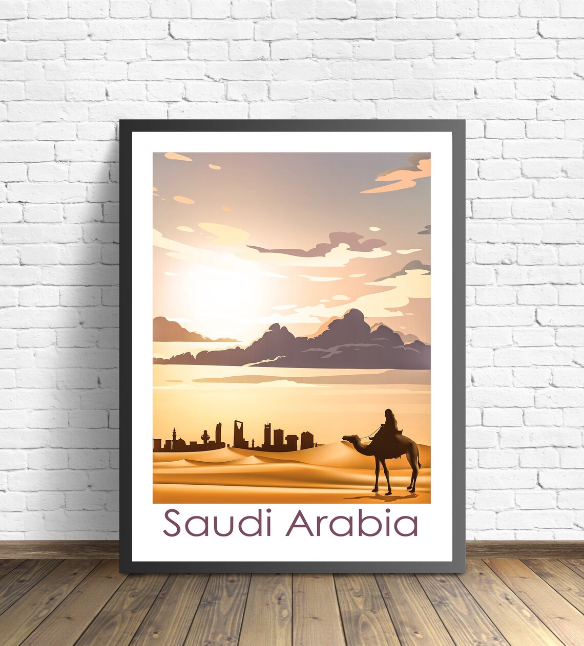 Saudi Arabia Poster Riyadh Print Travel Poster - Etsy