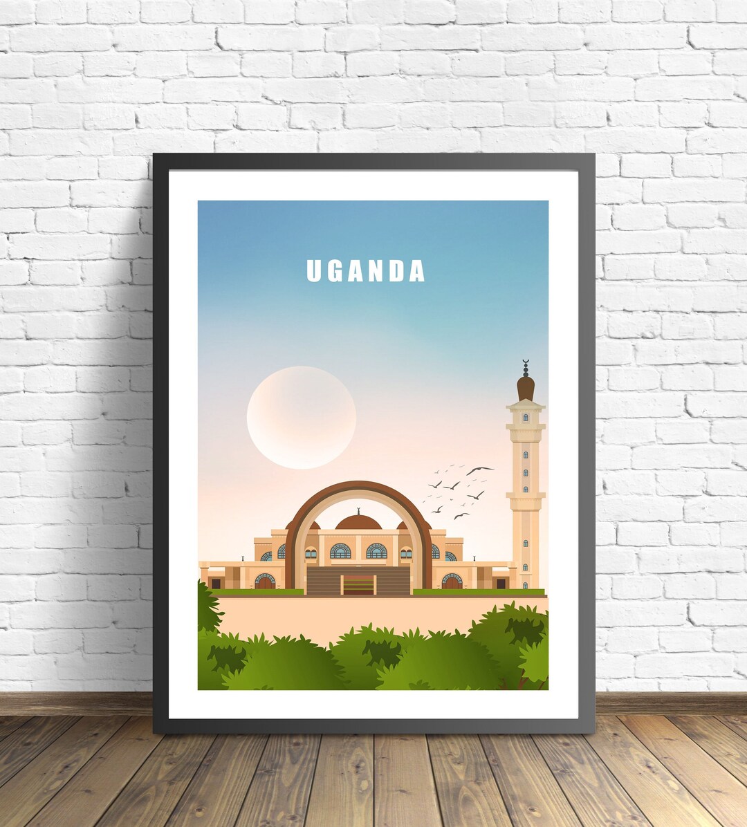 Uganda Travel Poster , Kampala Print - Etsy