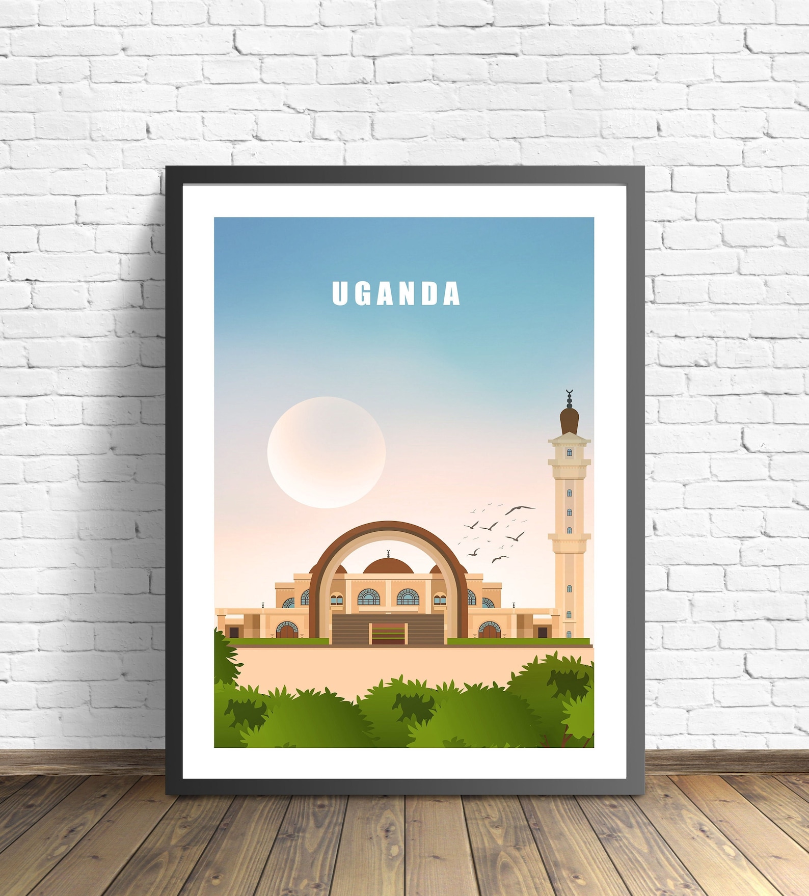 Uganda Travel Poster , Kampala Print - Etsy