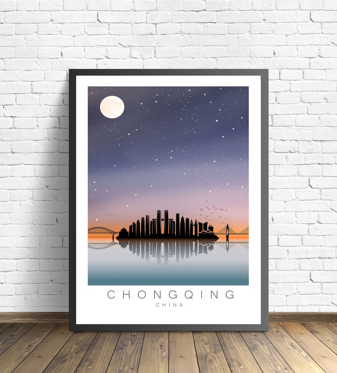Chongqing Poster | China Print | Travel Poster - Etsy