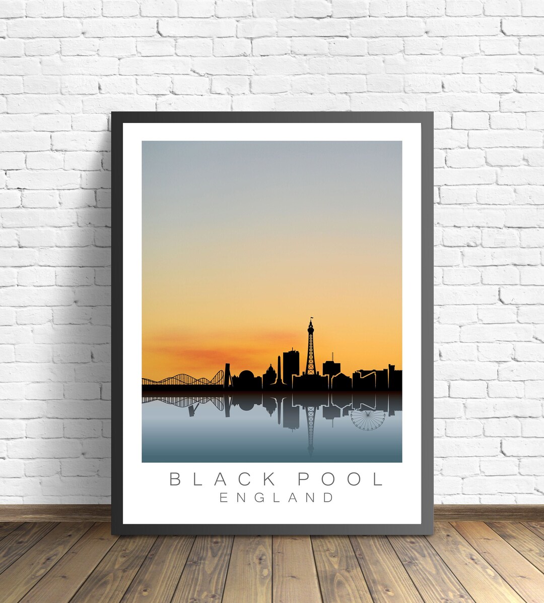 Blackpool Poster | England Print | United Kingdom Art Print - Etsy