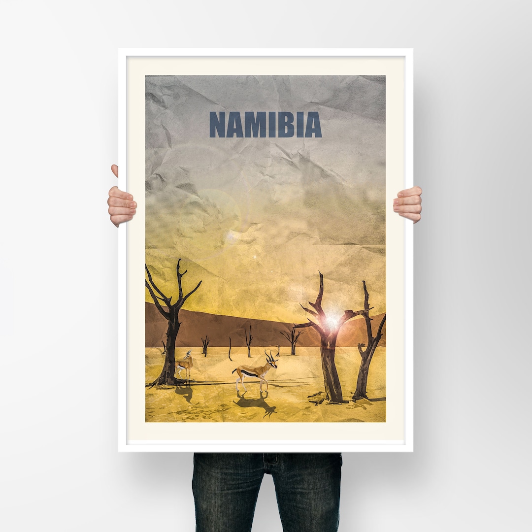 Namibia Travel Poster , Namibia Print - Etsy