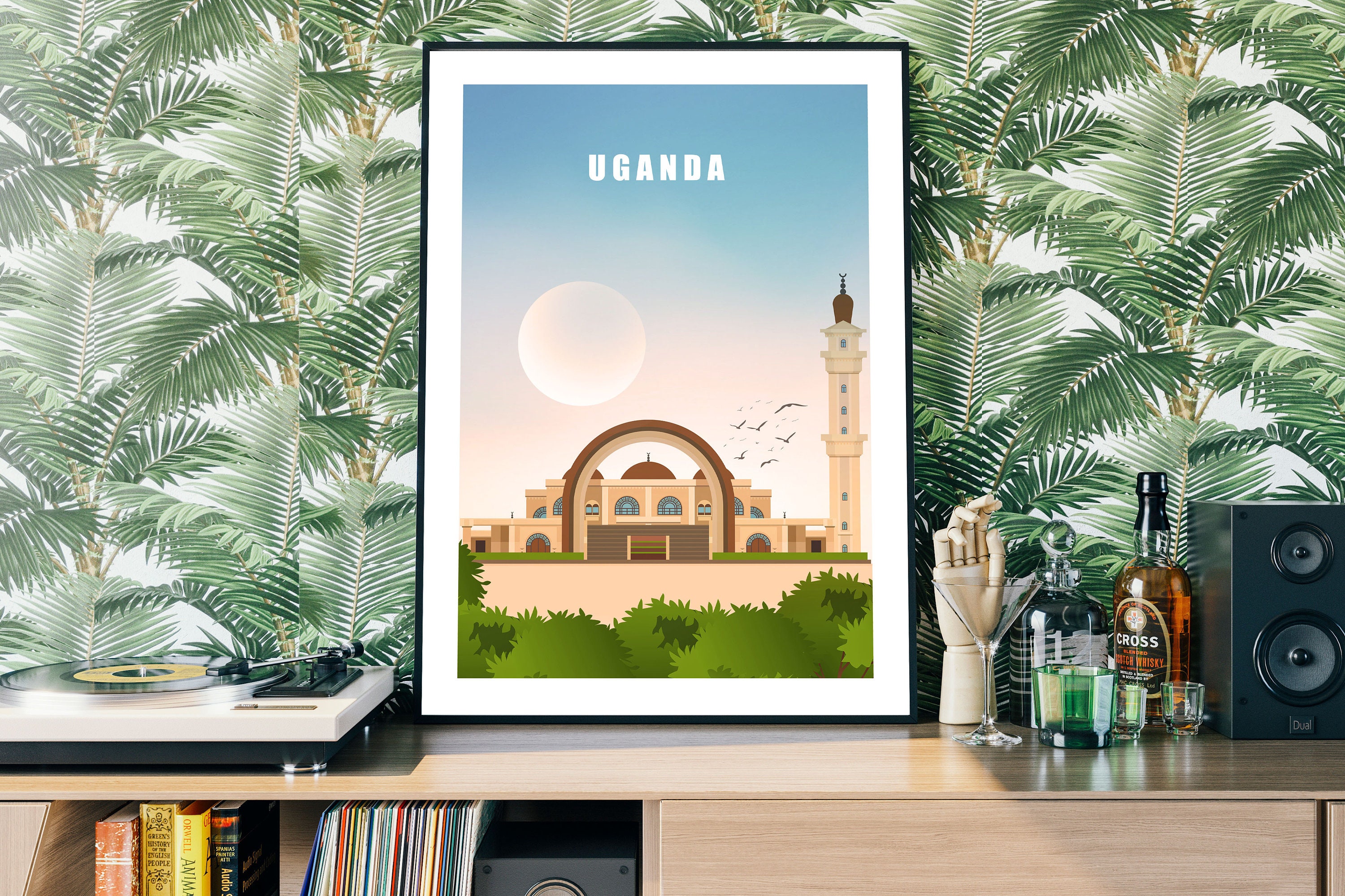 Uganda Travel Poster , Kampala Print - Etsy