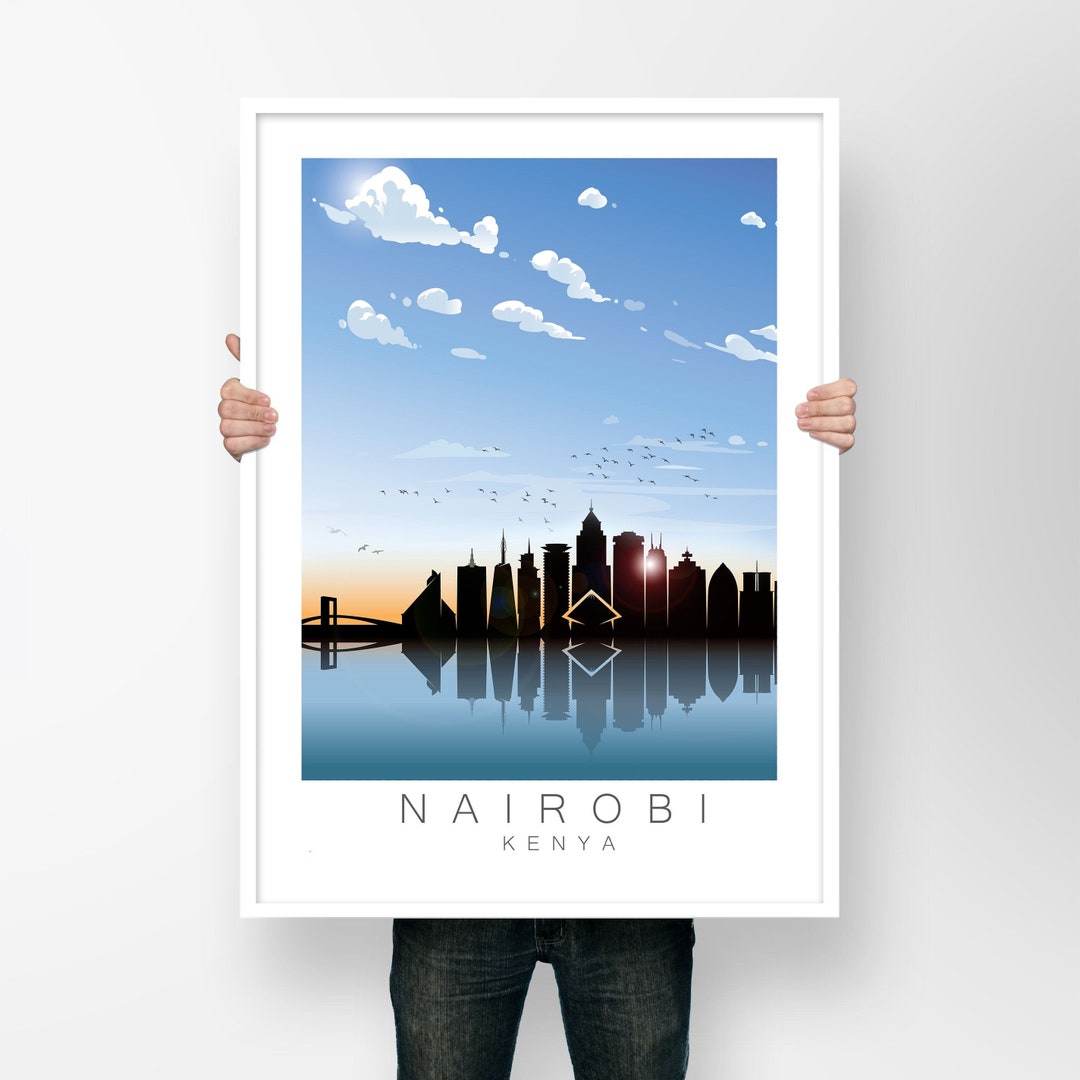 Nairobi Print | Kenya Poster | Travel Poster - Etsy