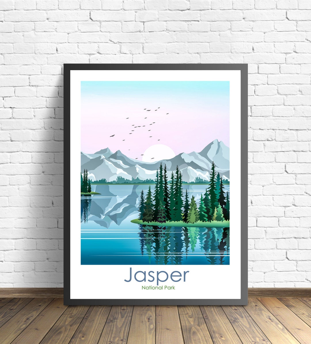 Jasper National Park Poster , Canada Print , Alberta Poster - Etsy