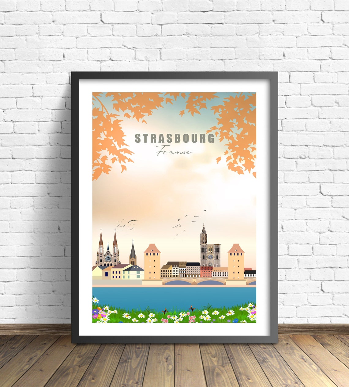 Strasbourg Travel Poster , France Print - Etsy