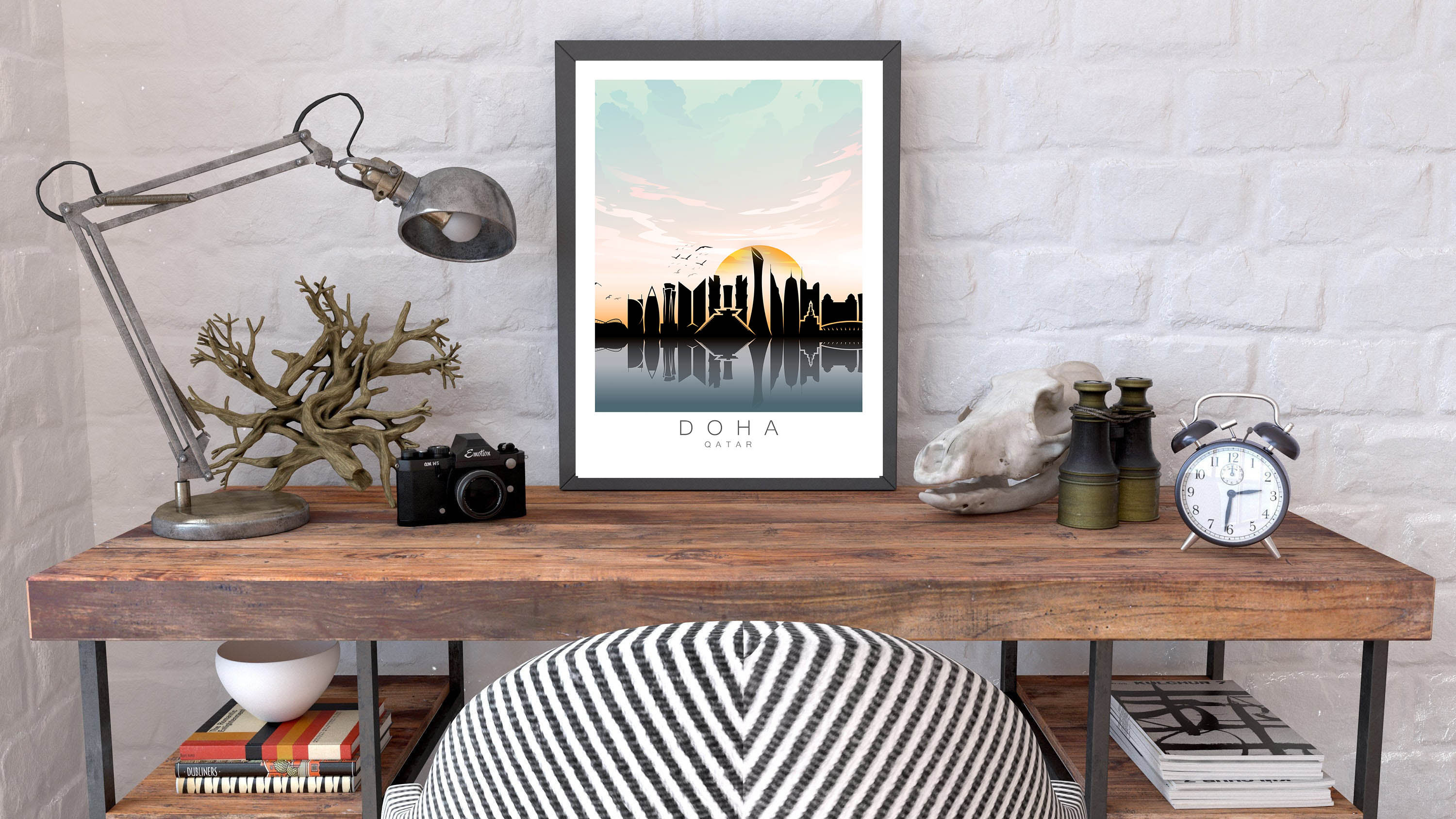 Doha Travel Print , Qatar Poster - Etsy