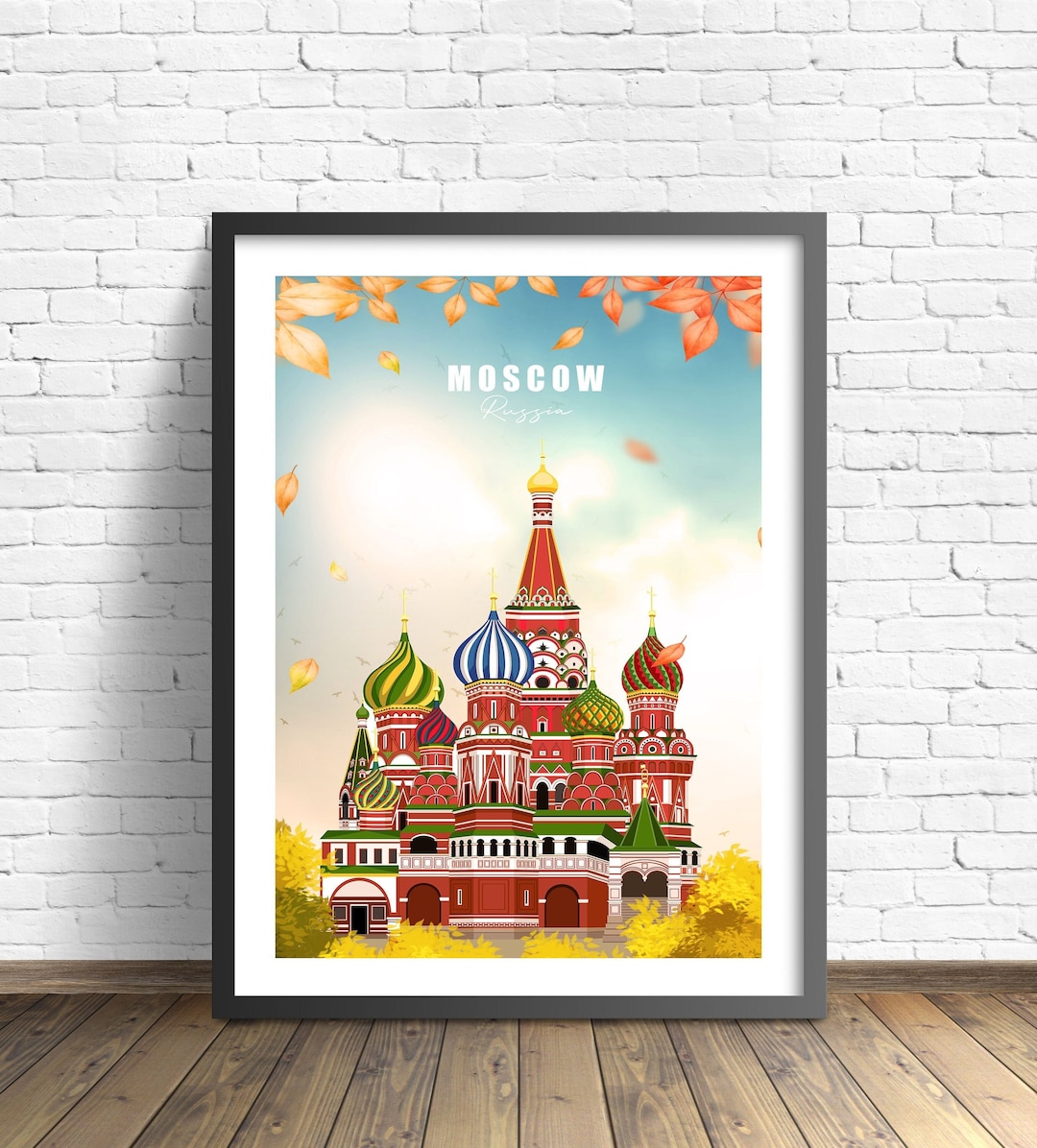 Moscow Travel Poster | Russia Print - Etsy