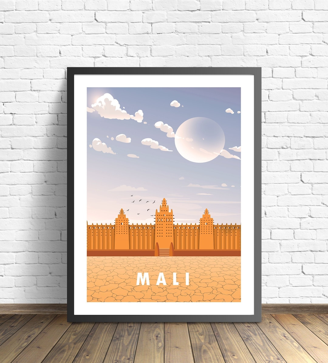 Mali Travel Print , Great Mosque of Djenne Poster - Etsy