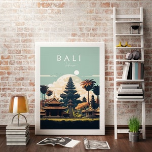 Bali Travel Poster , Indonesia Print , Bali Wall Art - Etsy