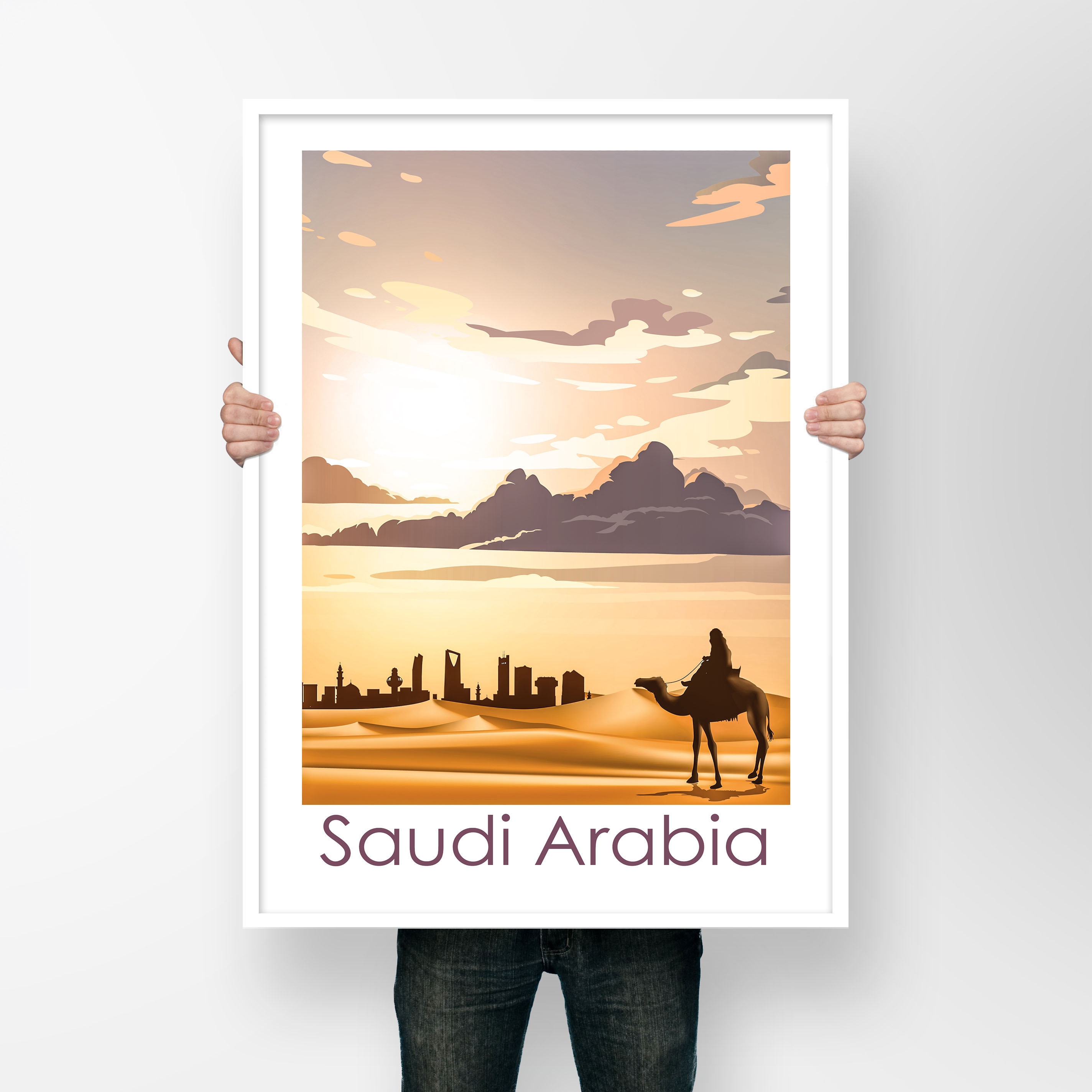 Saudi Arabia Poster Riyadh Print Travel Poster - Etsy