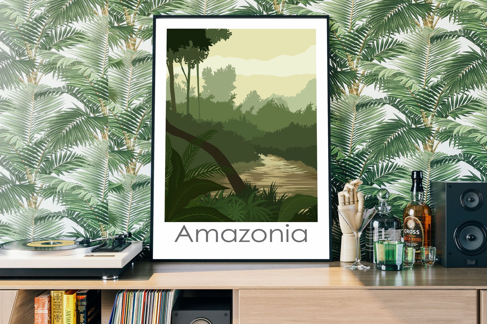 Amazonia Travel Poster , Brazil Print - Etsy