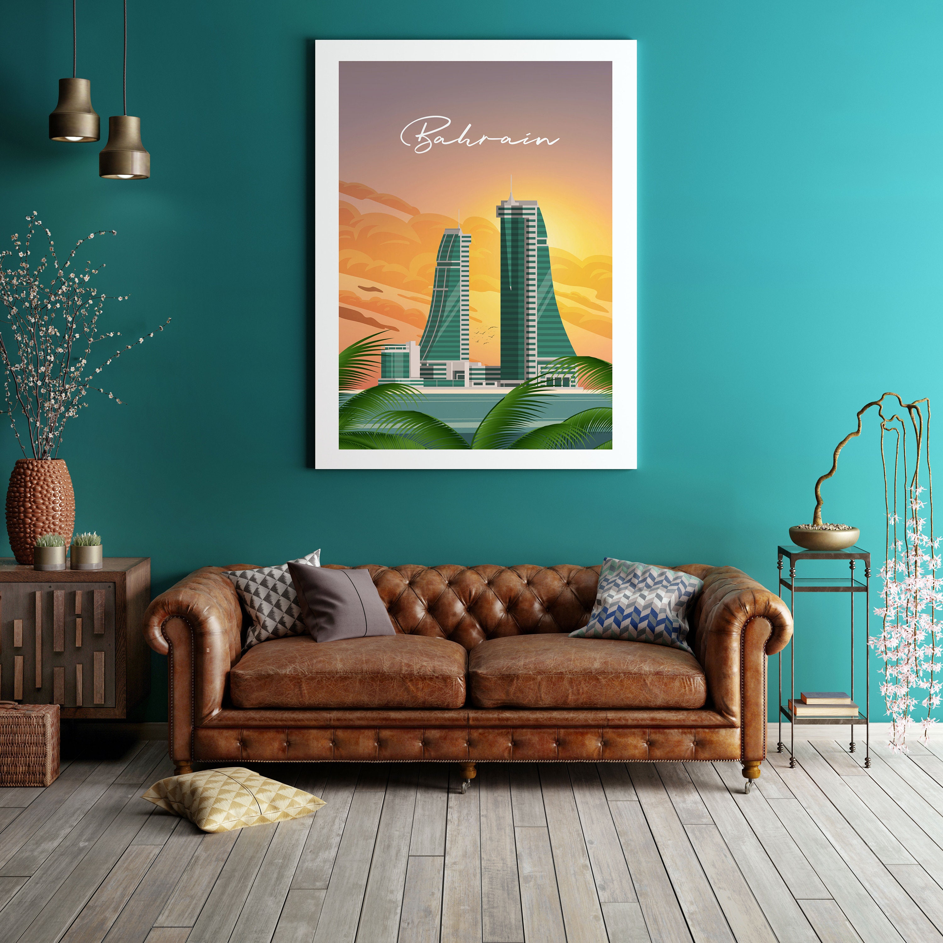 Bahrain Travel Poster , Bahrain Print - Etsy