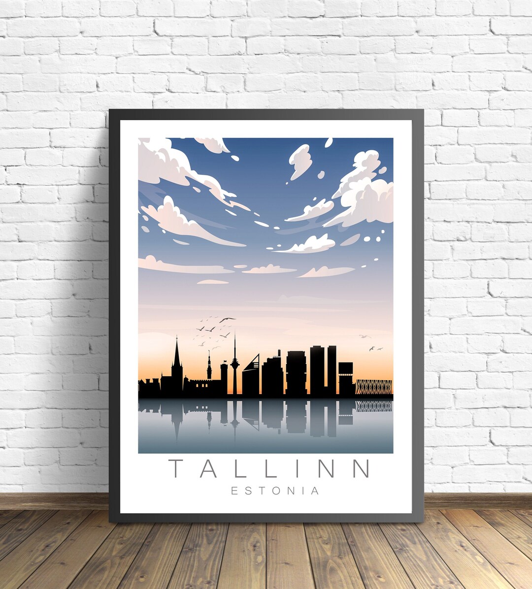 Tallinn Print , Estonia Poster , Travel Poster - Etsy