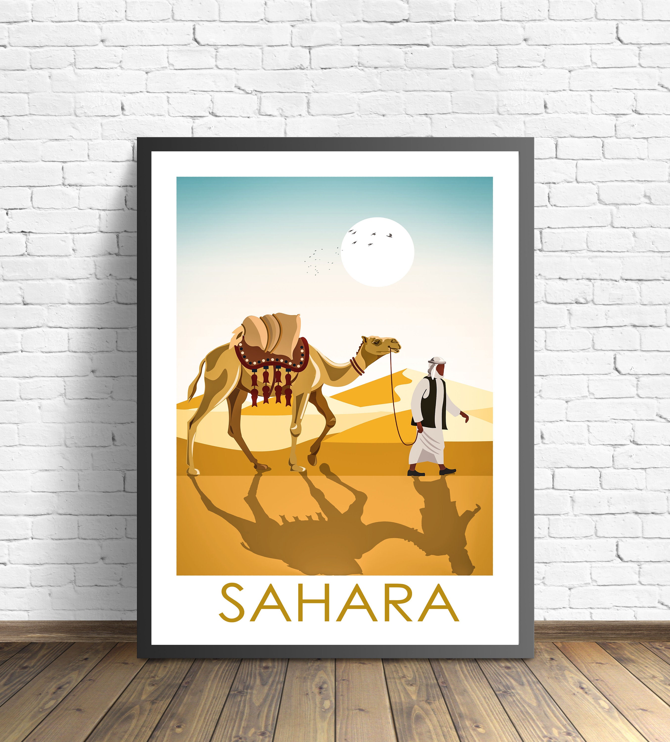 Sahara Travel Print | Sahara Desert Poster - Etsy