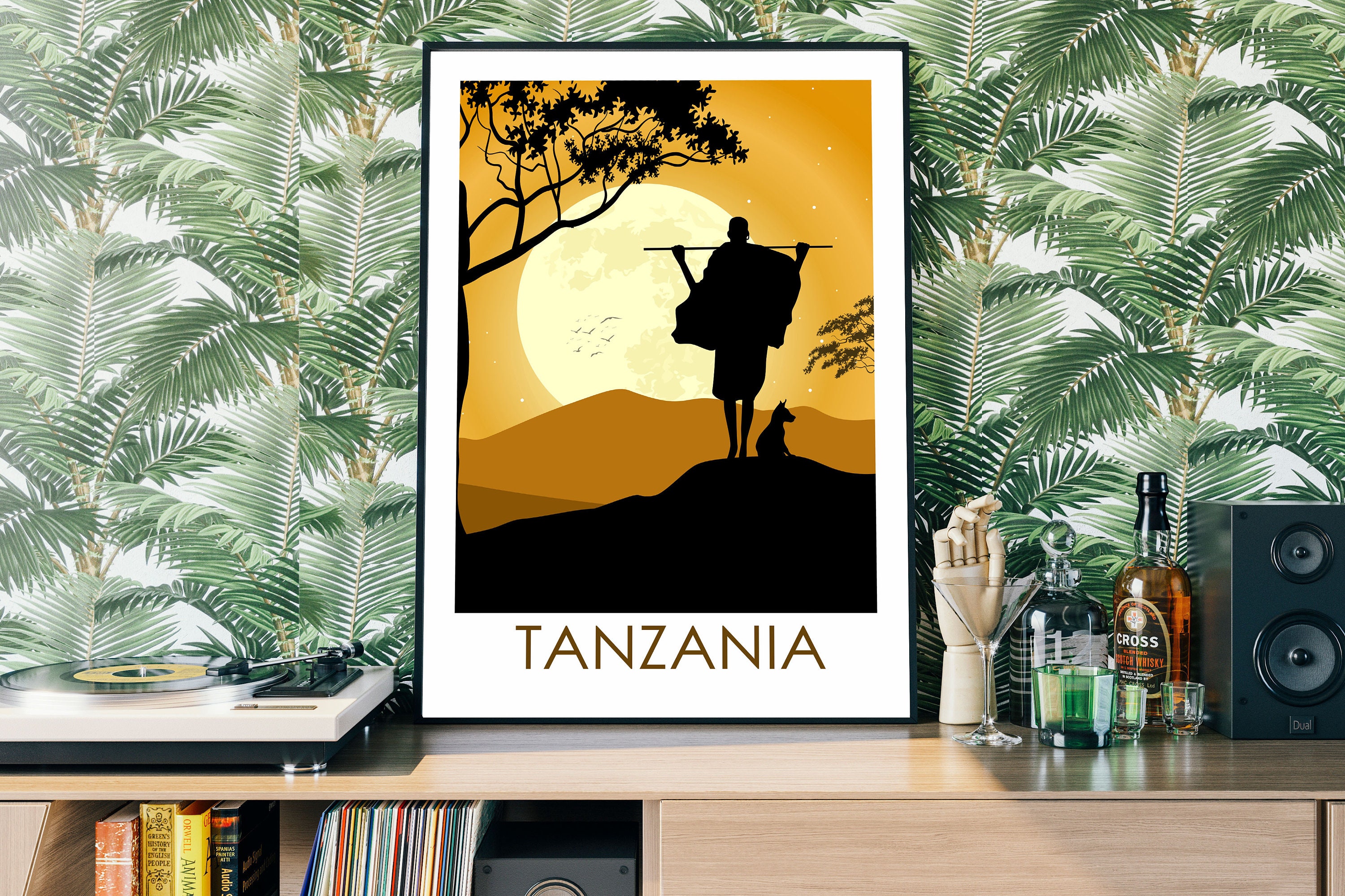 Tanzania Travel Poster , Masai Print - Etsy