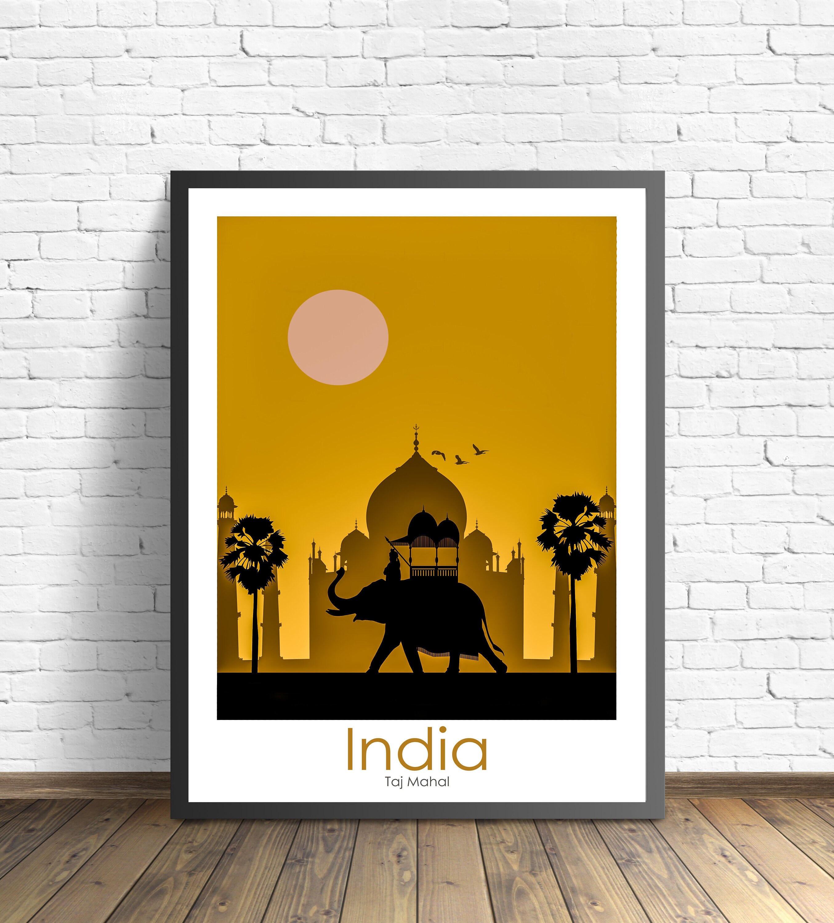 India Travel Poster , Taj Mahal Print - Etsy