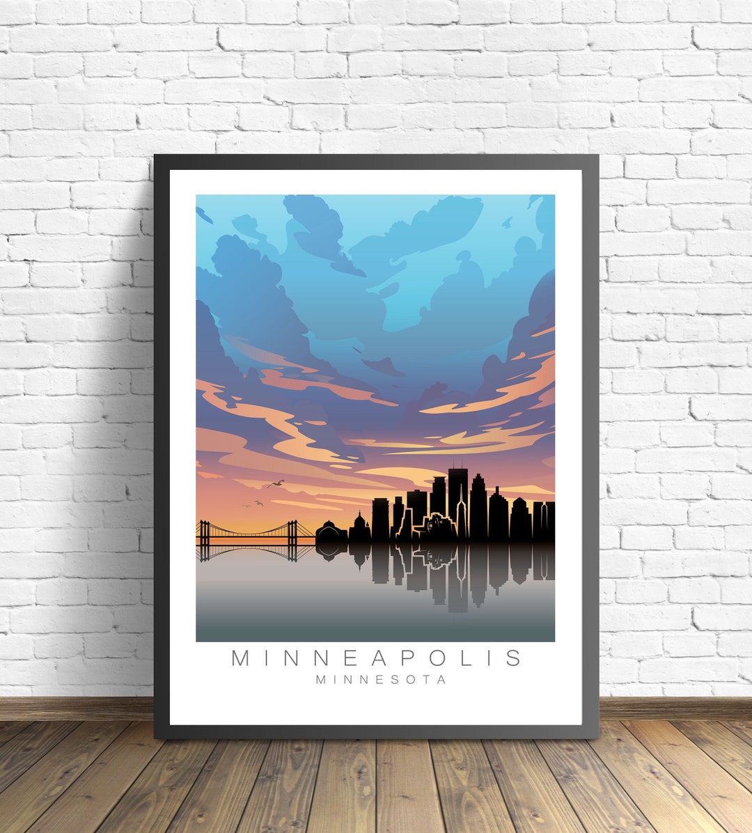 Minneapolis Poste | Minnesota Print | Travel Poster - Etsy