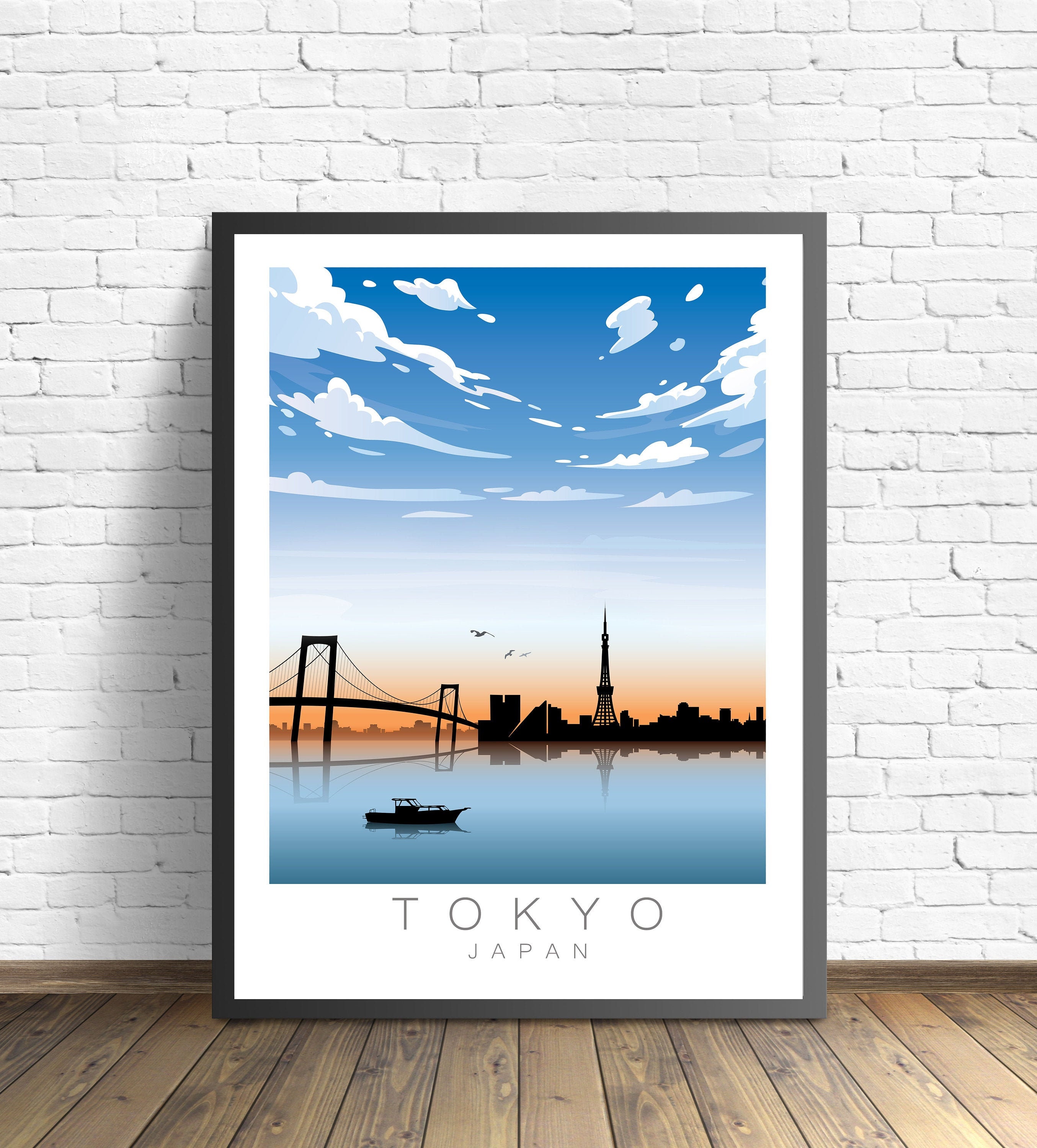 Tokyo Print | Japan Poster | Travel Poster - Etsy