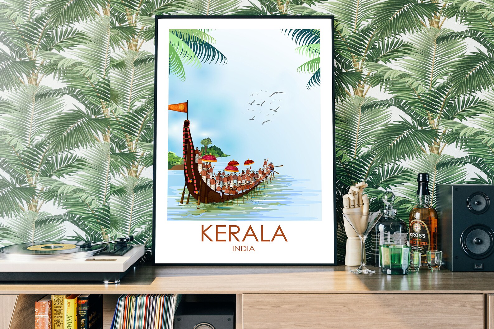 Kerala Travel Poster India Print - Etsy Ireland