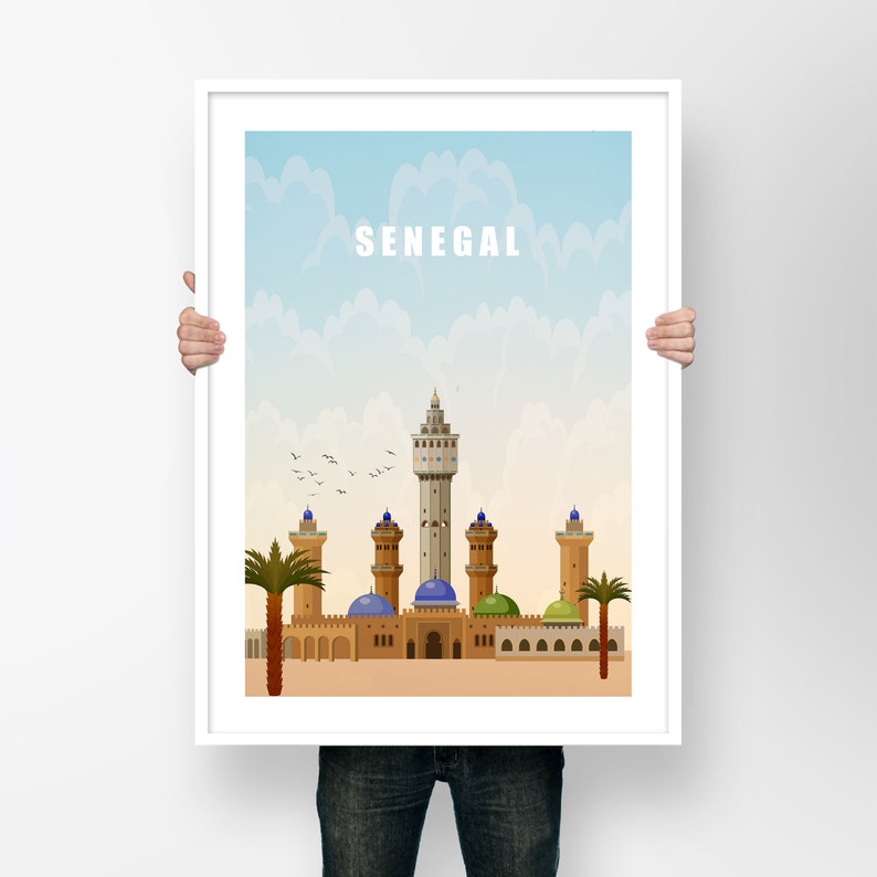 Senegal Travel Poster , Africa Print - Etsy