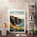 Cliffs of Moher Travel Poster , Ireland Print , Lahinch , County Clare ...