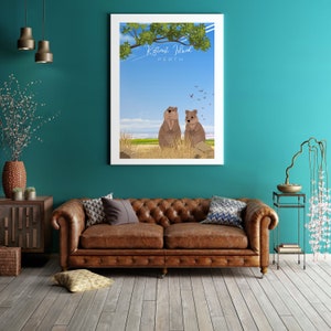 Rottnest Island Poster | Perth Travel Print | Quokka Wall Art - Etsy