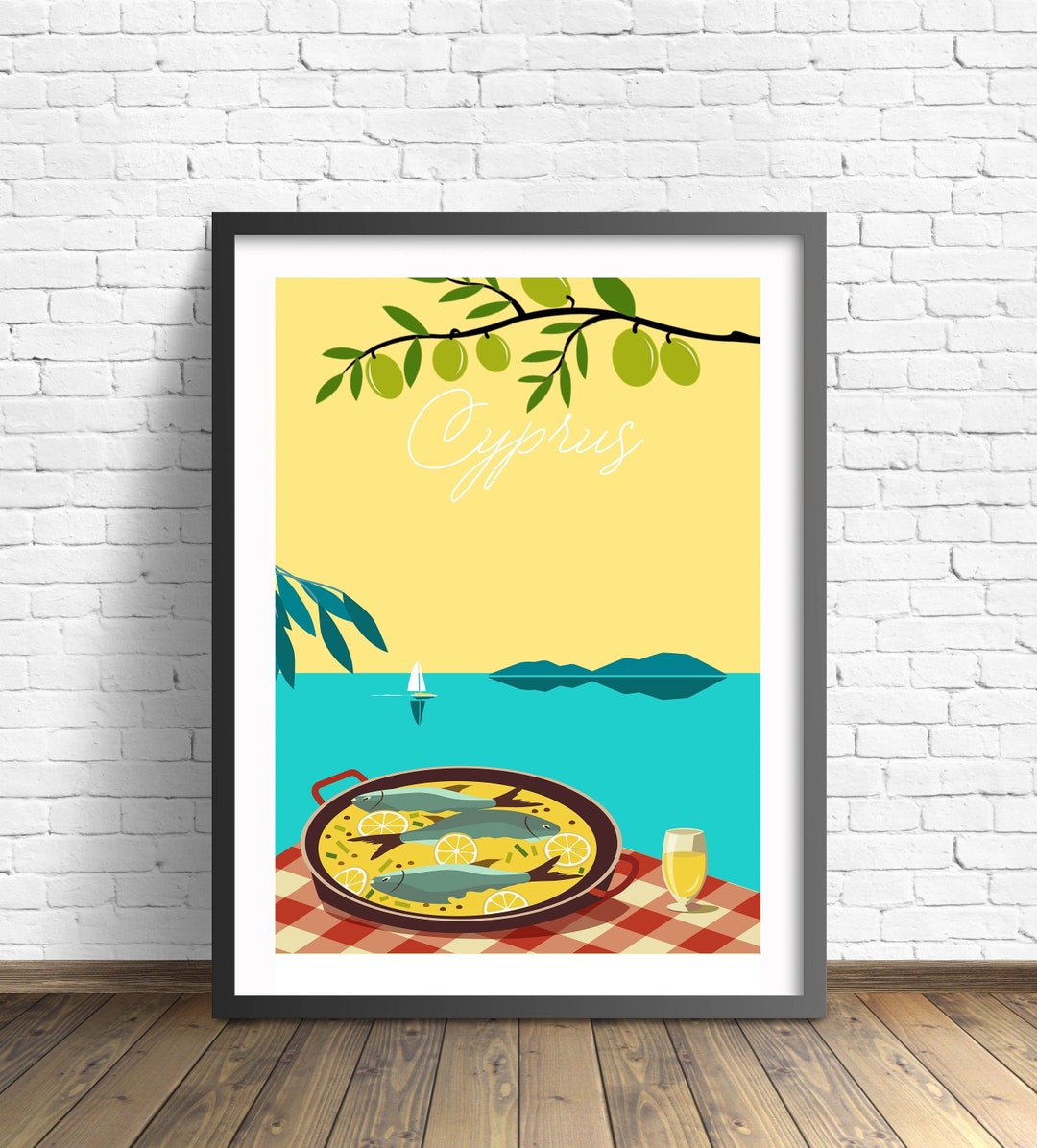 Cyprus Poster | Ayia Napa Print | Nicosia Art Print | Limassol Poster ...