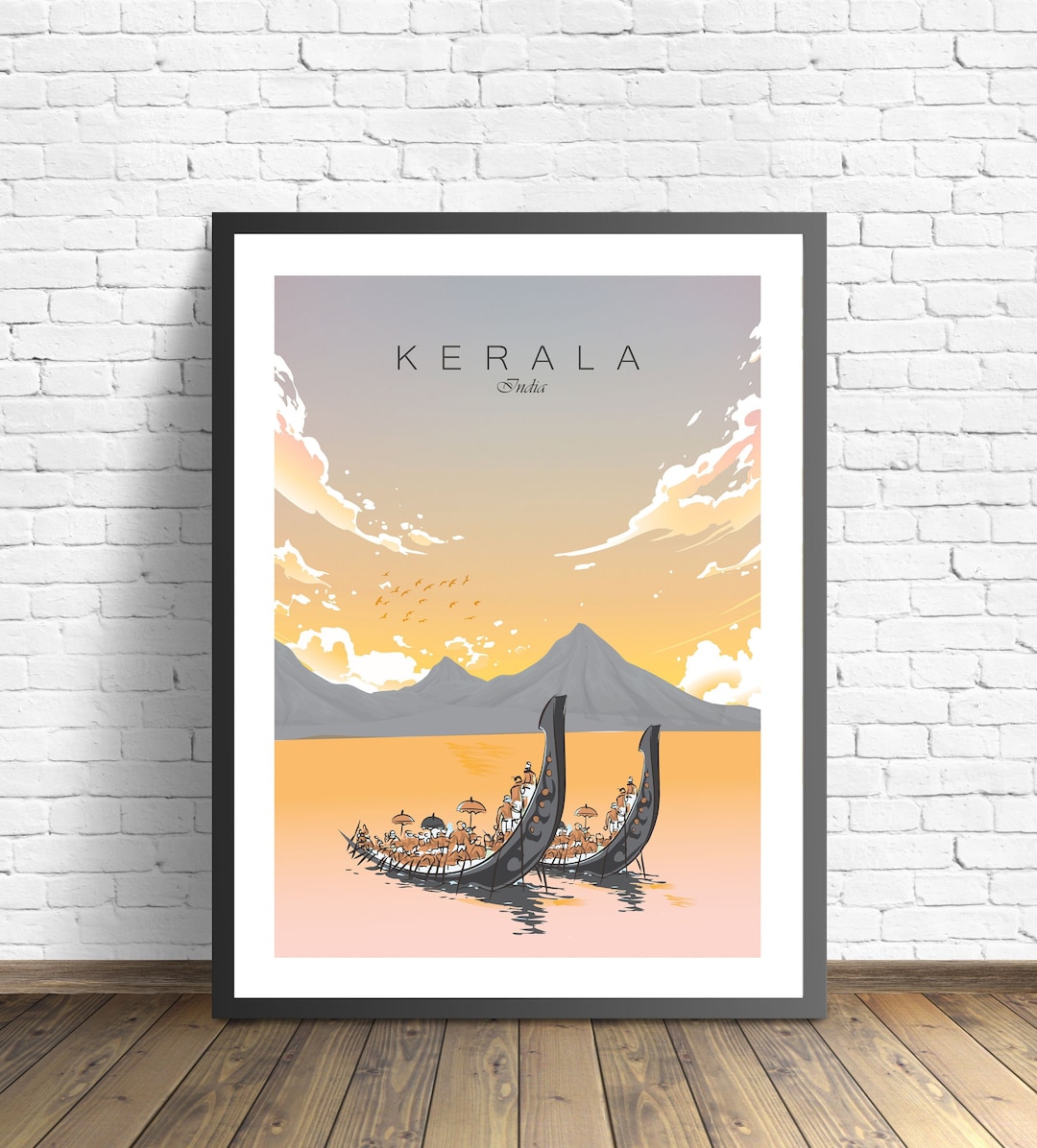 Kerala Poster | India Print | Travel Poster - Etsy