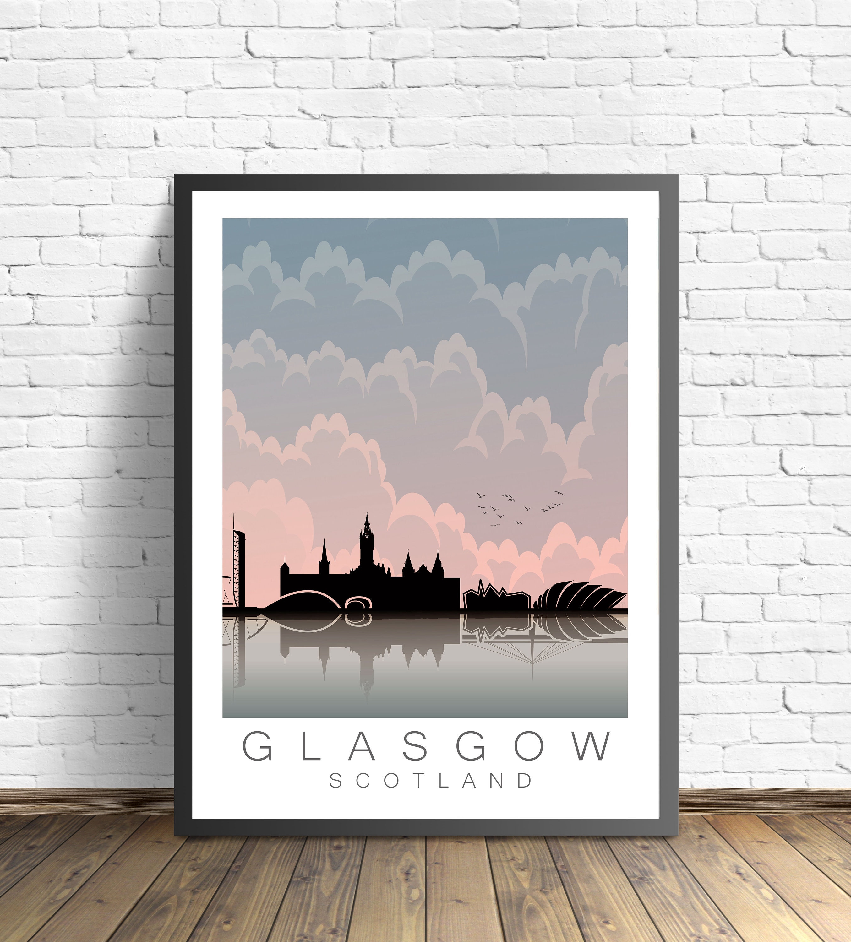 Glasgow Poster | Scotland Print | Travel Poster - Etsy