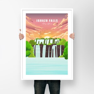 Iguazu Falls Travel Poster , Argentina Print - Etsy