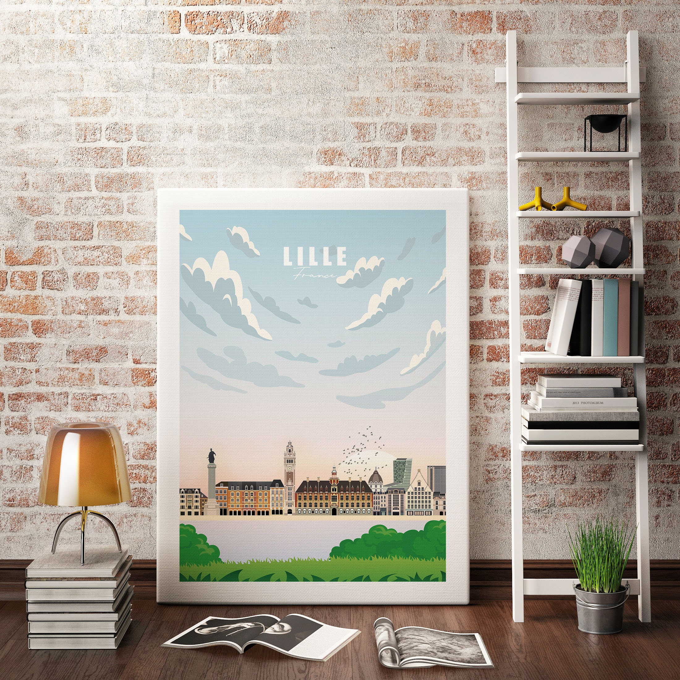 Lille Poster | France Print | Travel Poster - Etsy