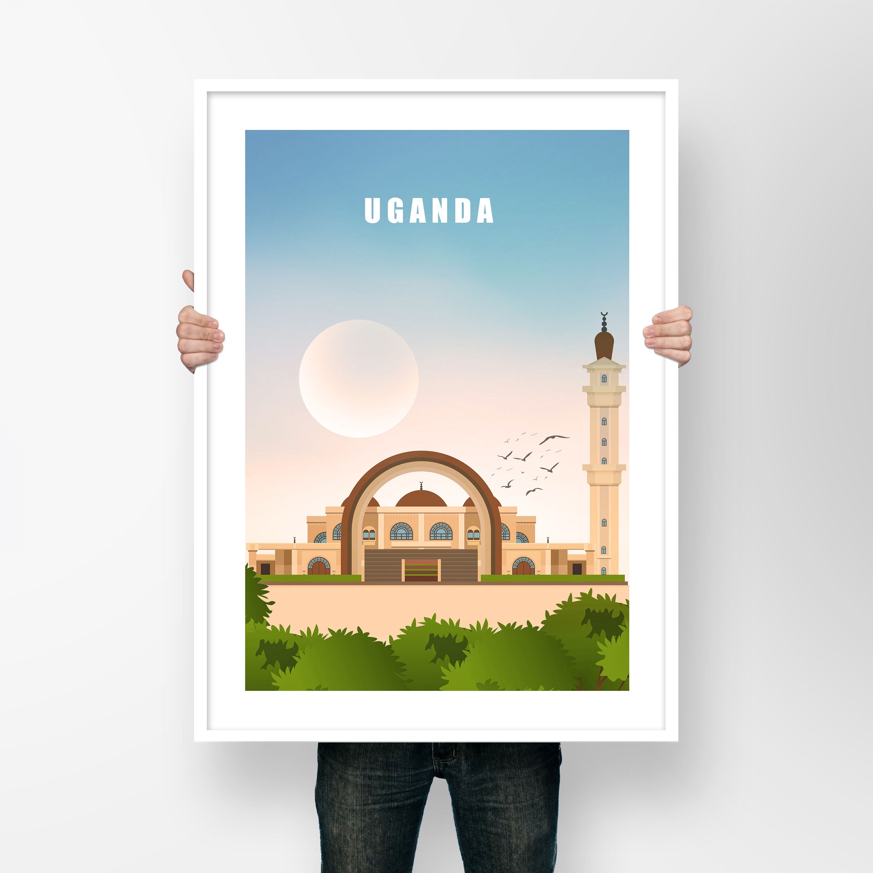 Uganda Travel Poster , Kampala Print - Etsy