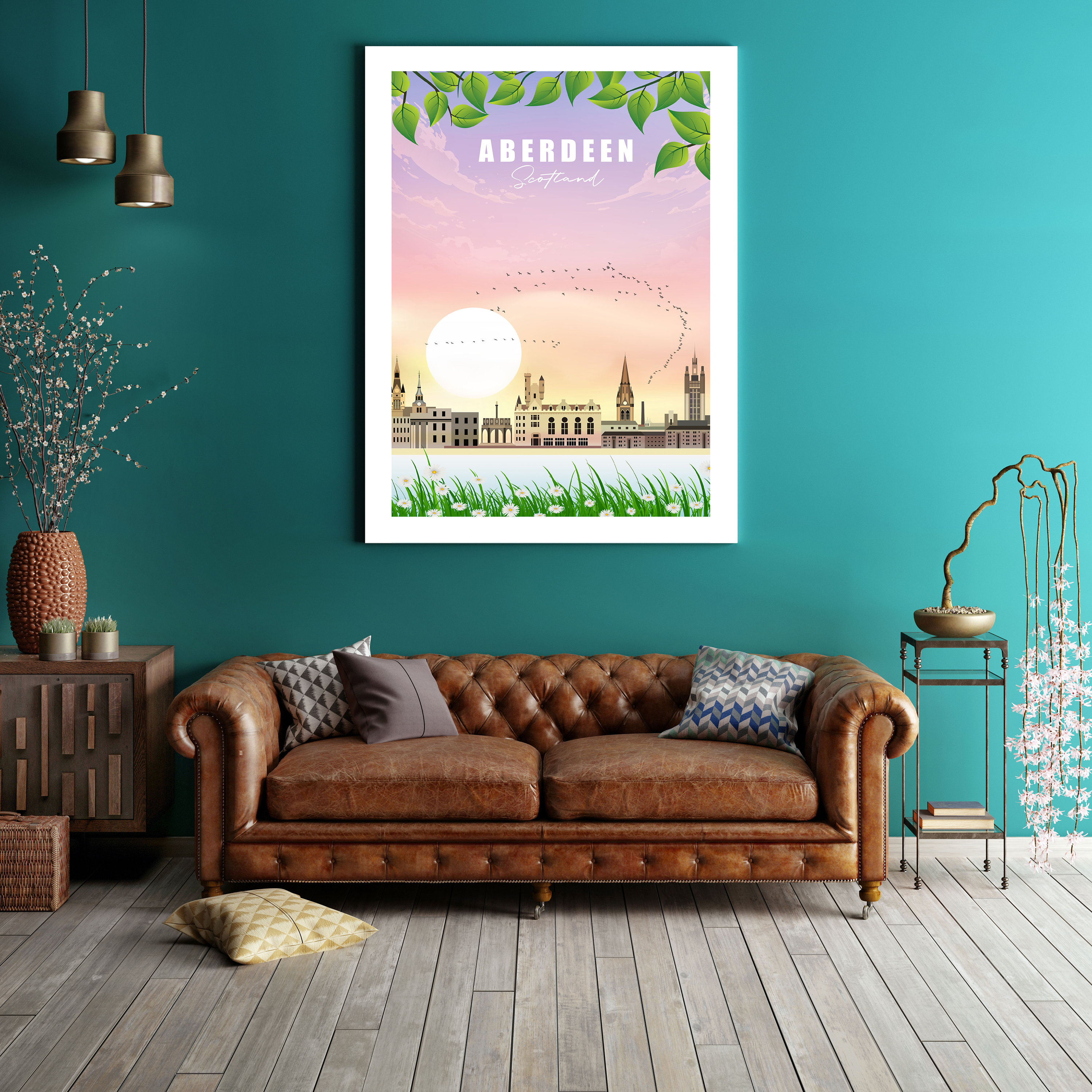 Aberdeen Poster | Scotland Print | Travel Poster - Etsy