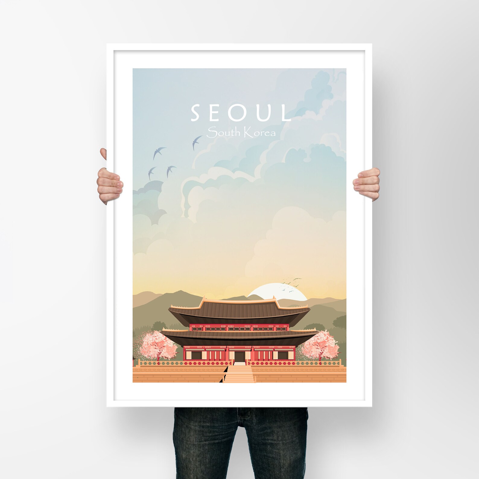 Seoul Travel Poster South Korea Travel Print - Etsy