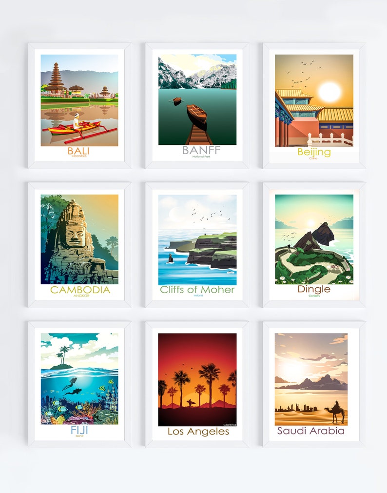 Myanmar Poster Bagan Print Burma Travel Poster - Etsy