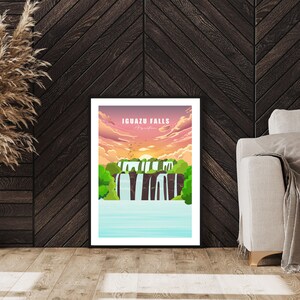 Iguazu Falls Travel Poster , Argentina Print - Etsy