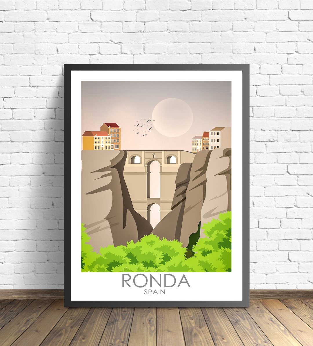 Ronda Travel Poster Spain Print - Etsy UK