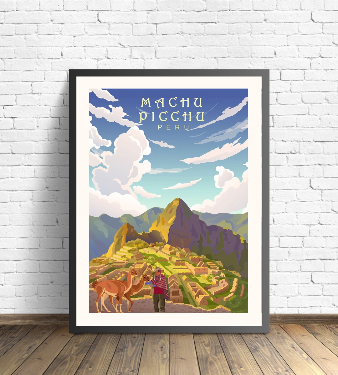 Machu Picchu Travel Print , Peru Poster - Etsy