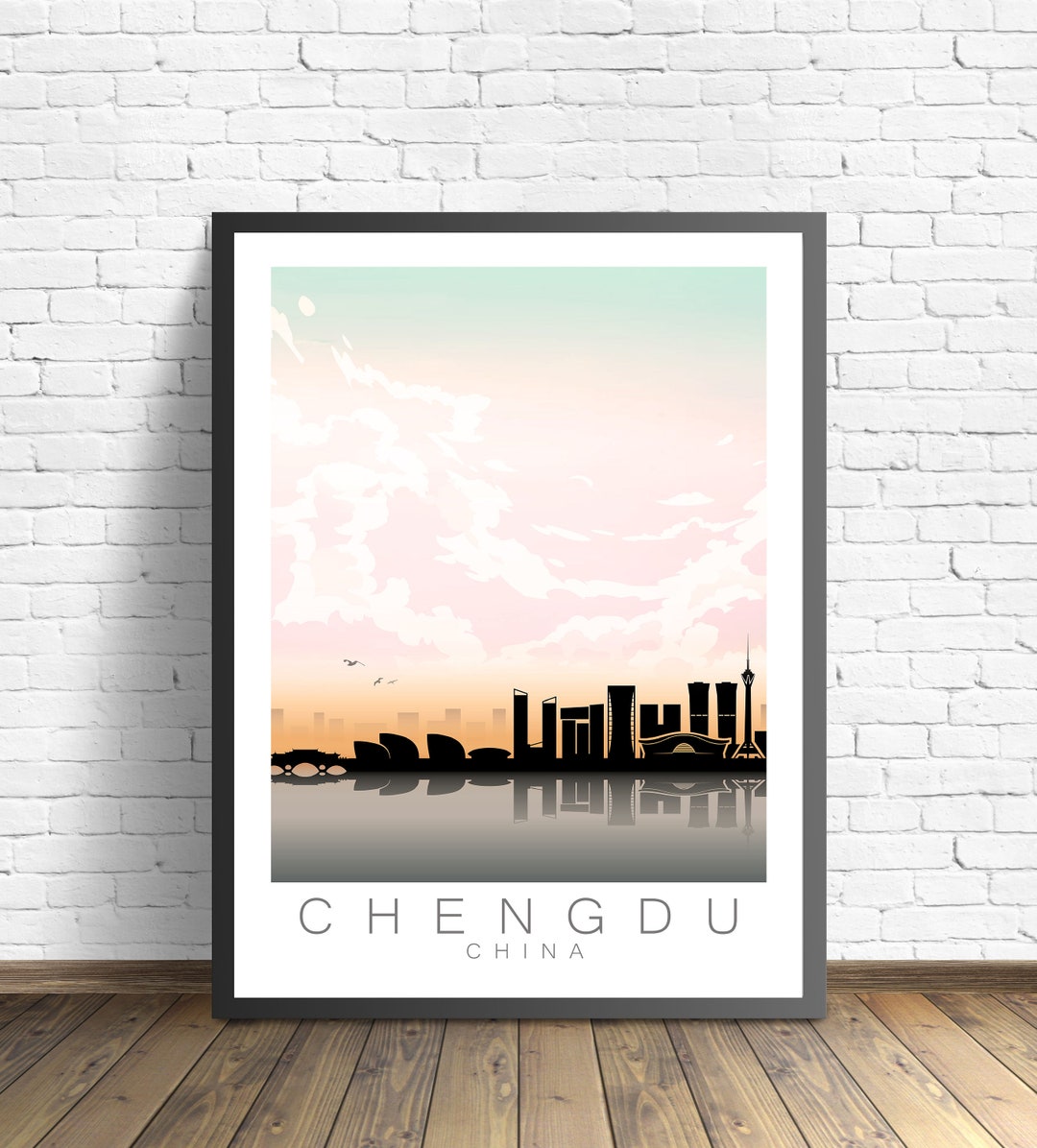 Chengdu Poster | China Print | Travel Poster - Etsy