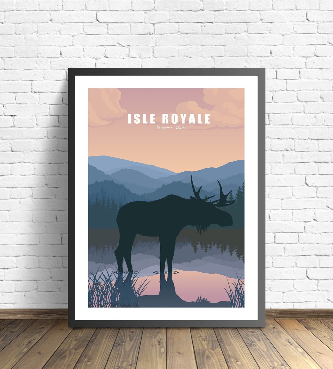 Isle Royale National Park Poster, Michigan Print - Etsy