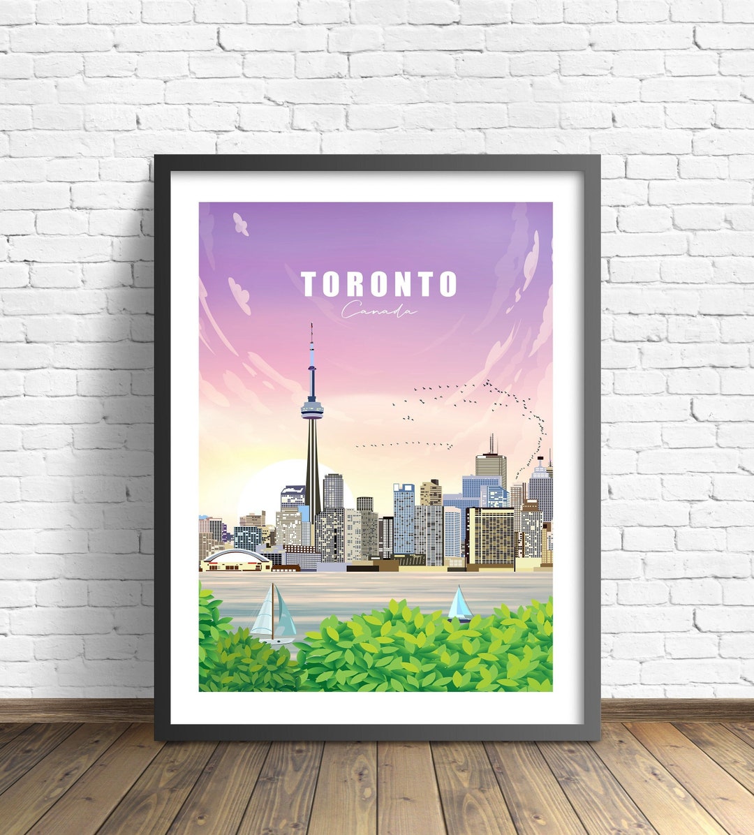 Toronto Poster | Canada Print | Travel Poster - Etsy