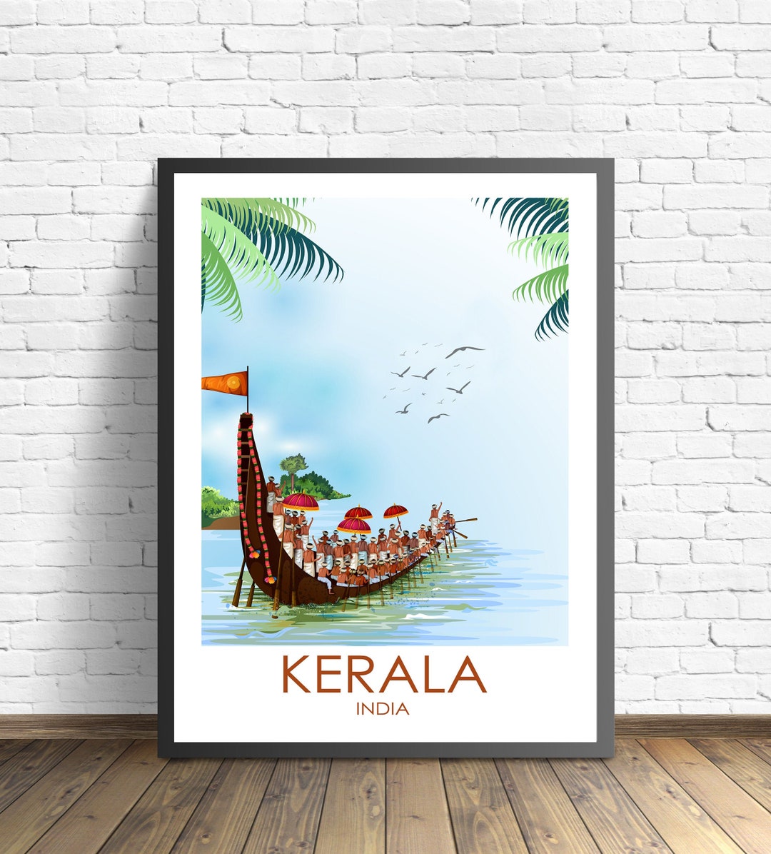 Kerala Travel Poster , India Print - Etsy