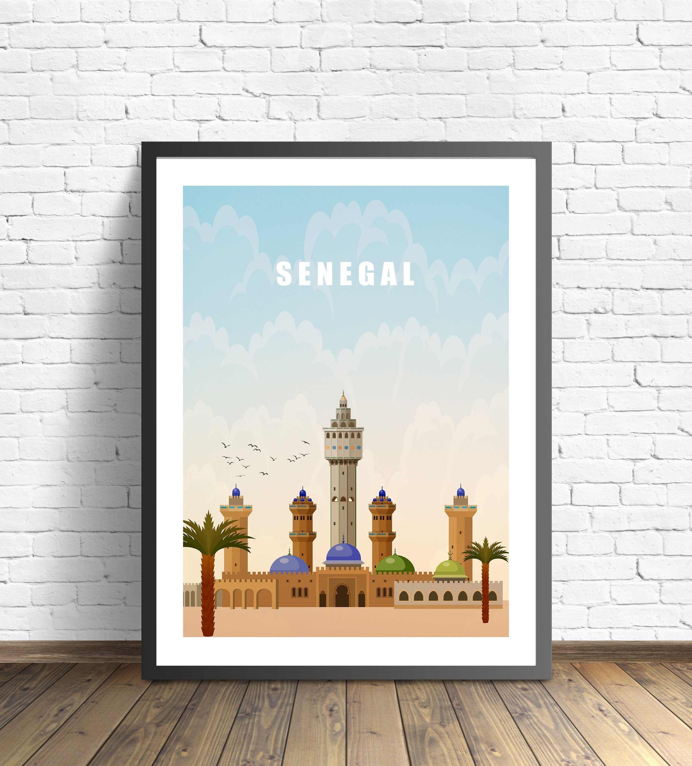 Senegal Travel Poster , Africa Print - Etsy