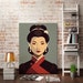 Chinese Woman Portrait Poster Chinese Ethnic Motive Print Female ...