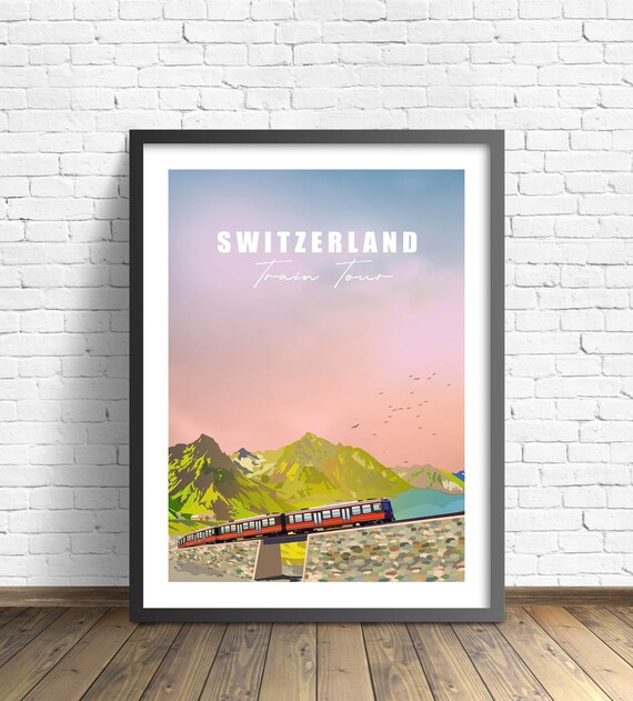 Switzerland Posters Swiss Alps Print - Etsy