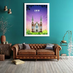 Lviv Travel Print | Ukraine Poster - Etsy