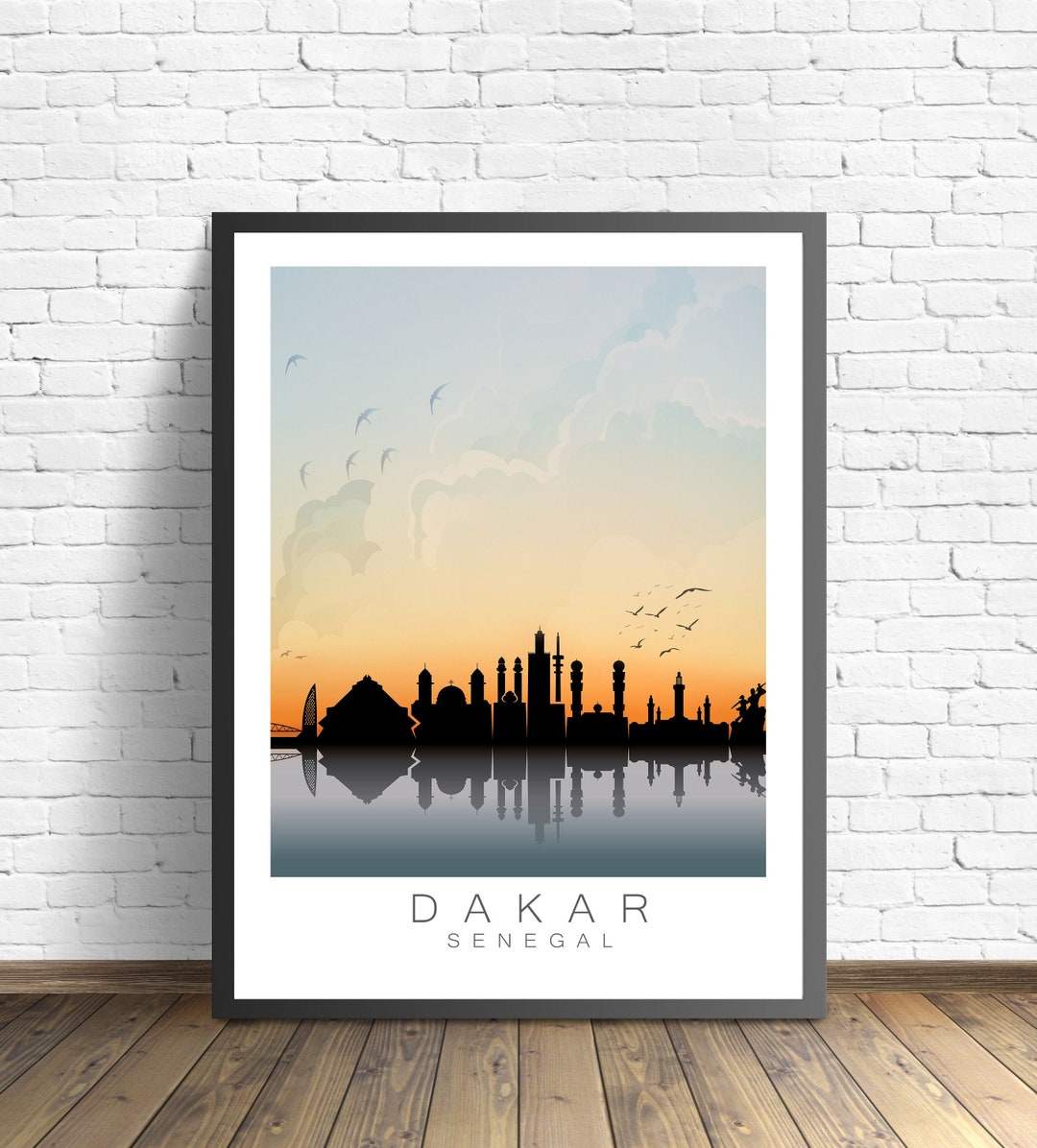 Dakar Print | Senegal Poster | Travel Poster - Etsy